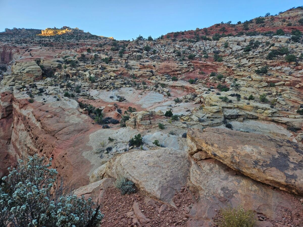 Fire Canyon, Capitol Reef NP, Utah – Girl on a rope