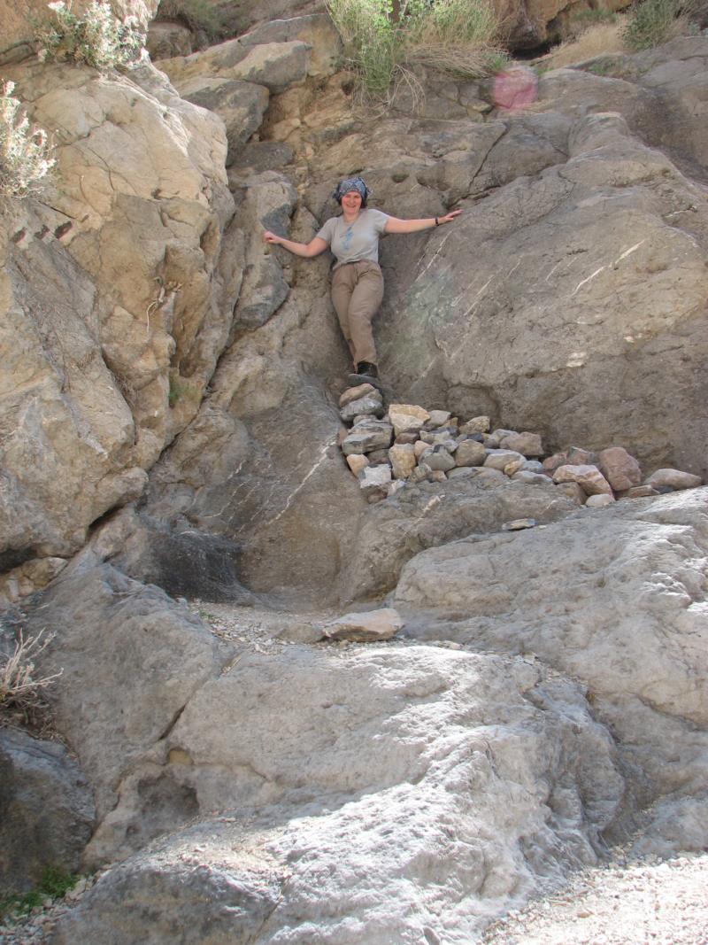 Dark Shadow Canyon, Death Valley NP, CA – Girl on a rope
