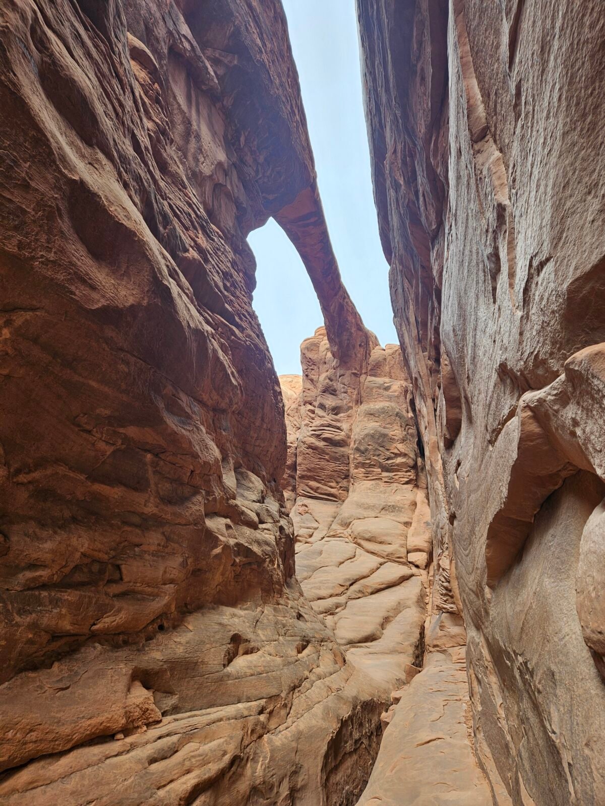 Krill and Lomatium Canyons, Arches NP, Utah – Girl on a rope